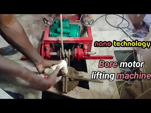 Professional nano lifting machine for bore motor😯. submersible motor ...
