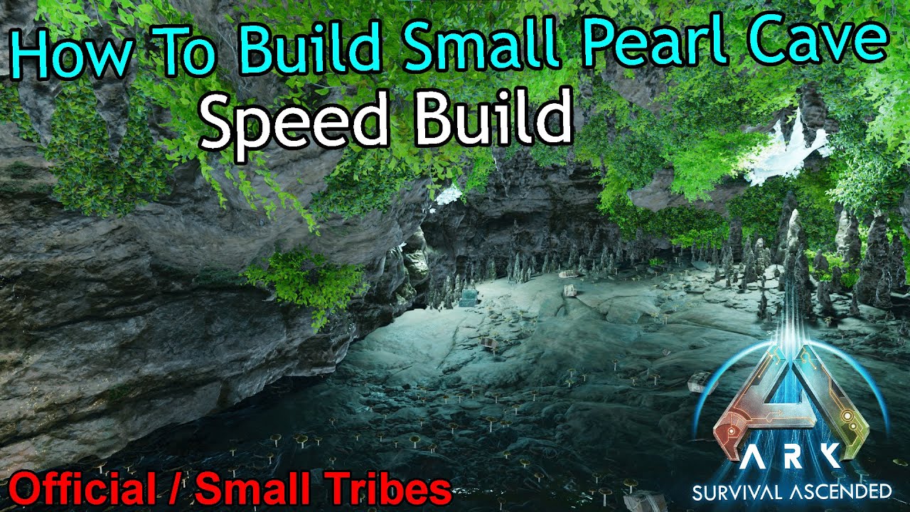 How To Build A Small Pearl Cave! - Ark Survival Ascended PVP Speed ...