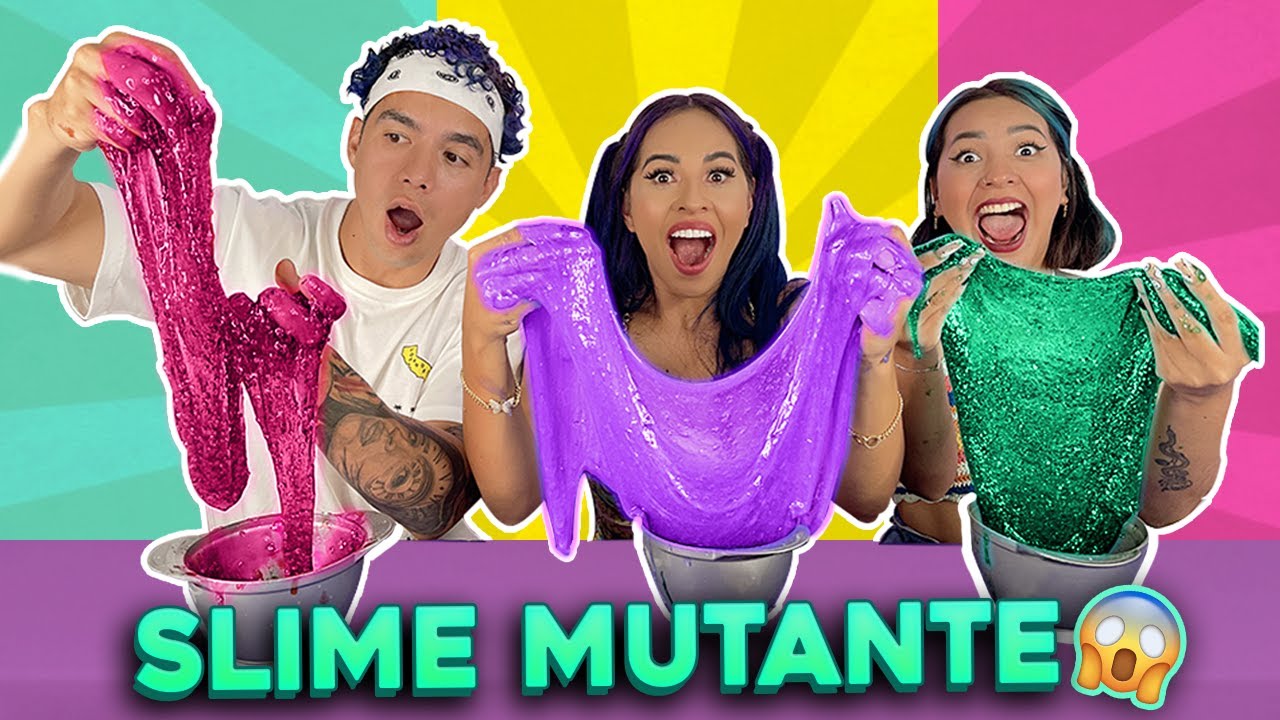 HACIENDO SLIME MUTANTE DE DIFERENTES COLORES..ESTO NOS PASÓ 😨| Karla ...