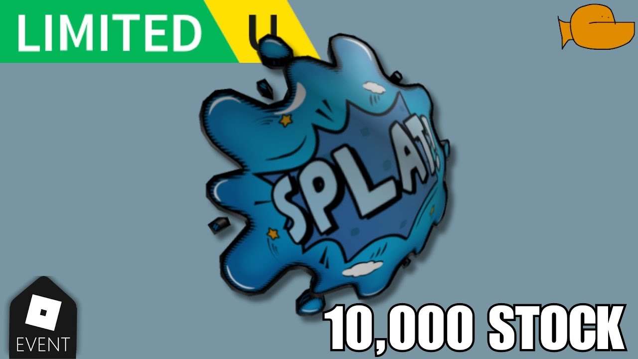 [FREE LIMITED UGC] - How to get the Face Splatter - GolFish ROBLOX ...