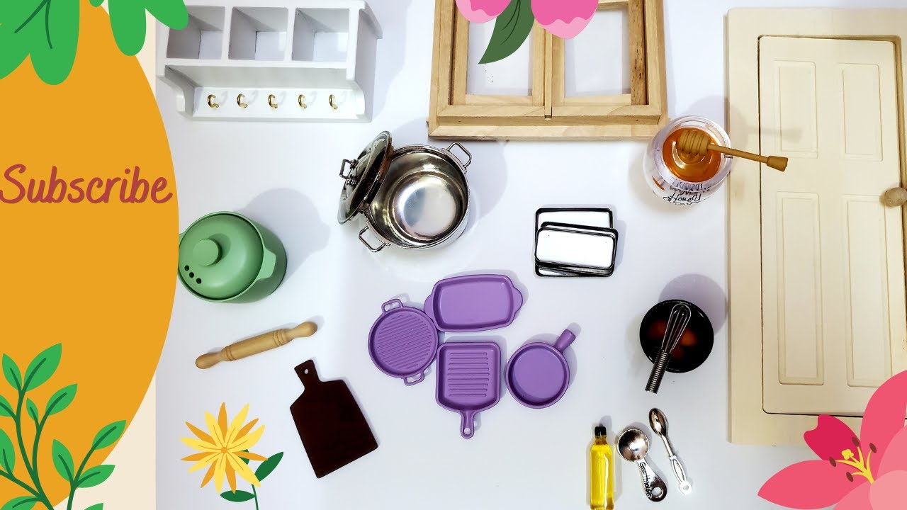 ASMR | Miniature Kitchen Utensils Unboxing | Miniature Crockery - YouTube