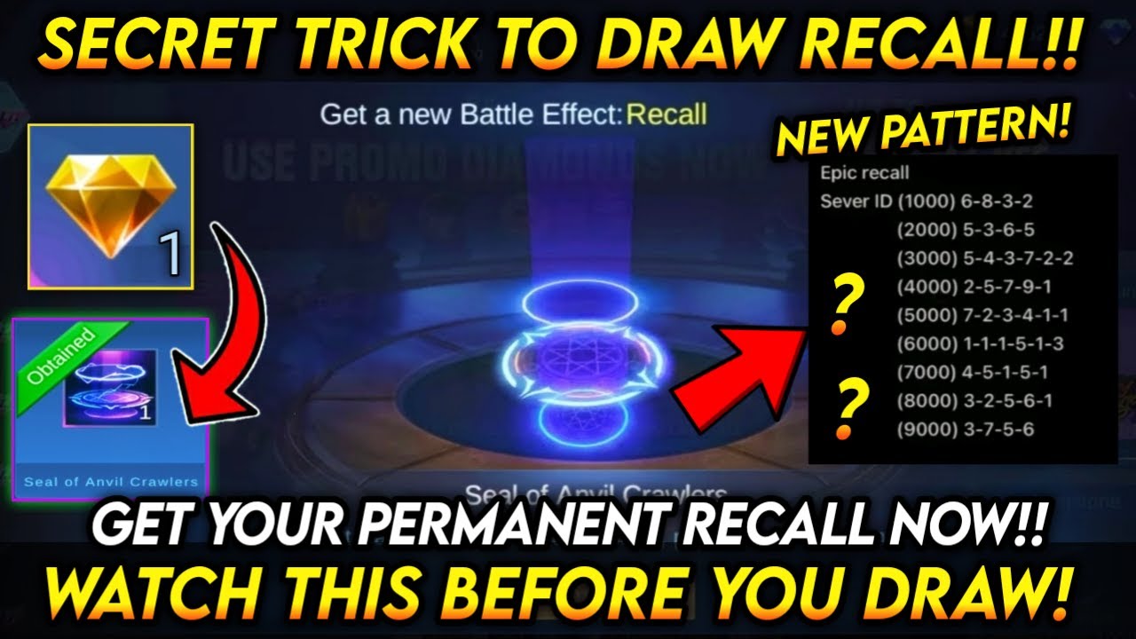 NEW TRICK! GET PERMANENT RECALL EFFECT WITH 1 DIAMOND DRAW!? - PROMO ...