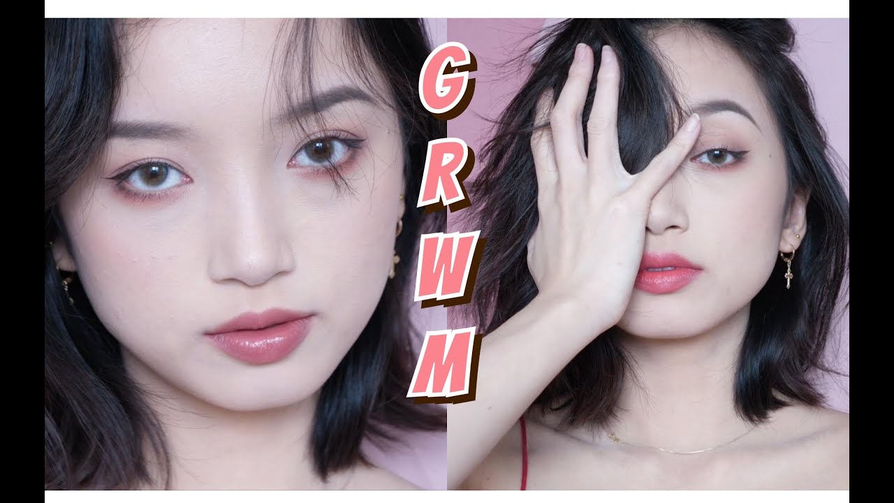 Grwm 日常简单 有点小魅惑的粉色猫眼妆容 Youtube