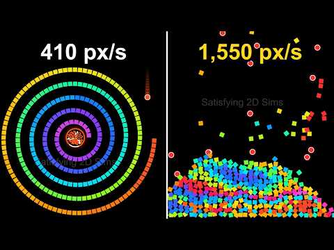 12 Most Satisfying 2D Simulations 🌀 | 9 Minutes of Pure Satisfaction
