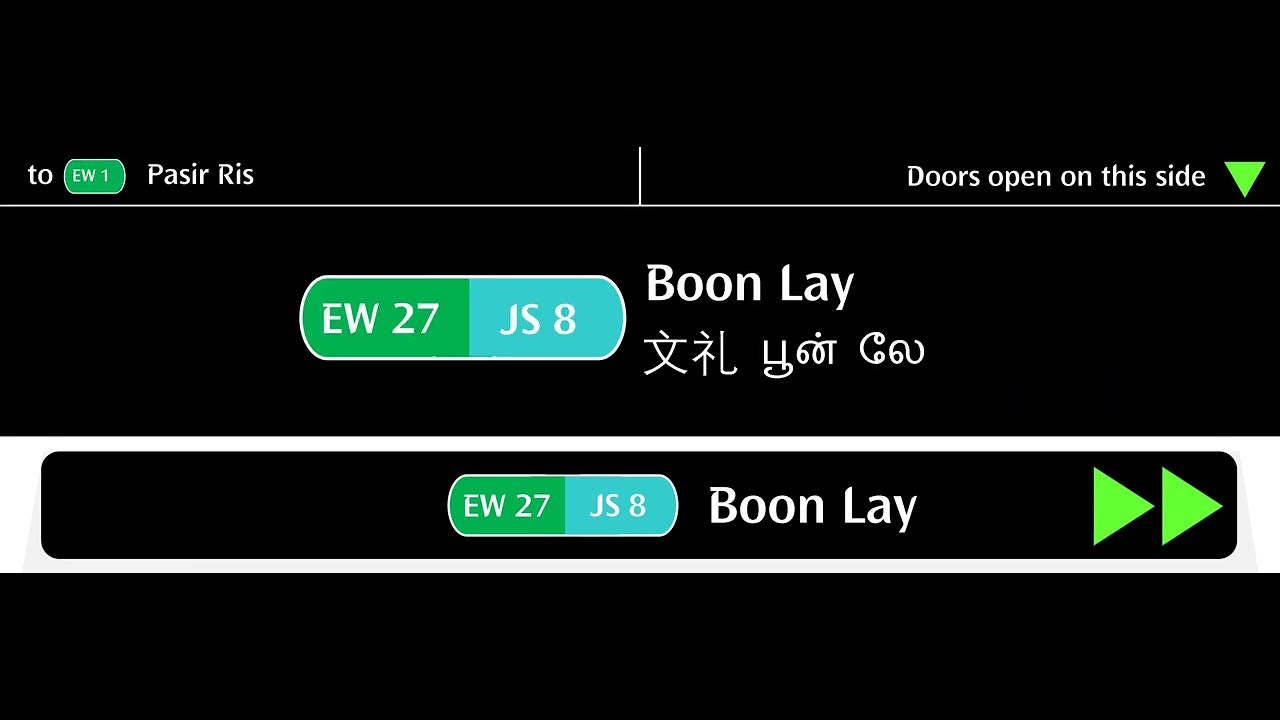 Alstom Movia R151 DRM simulation EW28 Pioneer to EW27/JS8 Boon Lay ...