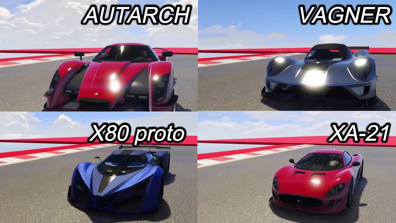 New Fastest Super Car In Gta Online - Autarch Vs XA-21 Vs Vagner Vs X80 ...