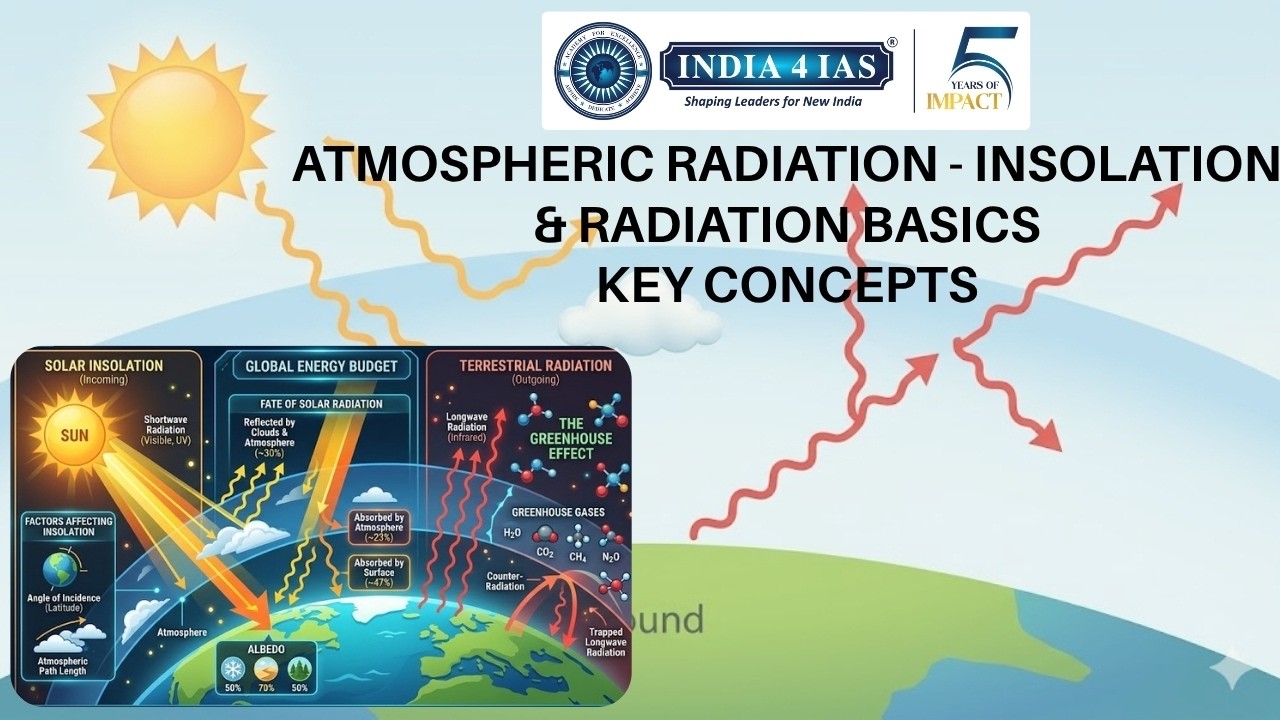 Prelims Booster | Atmospheric Radiation - Insolation & Radiation Basics ...