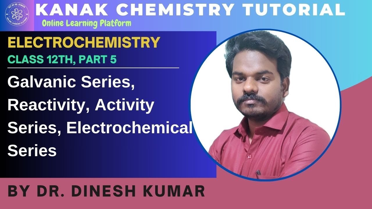 Electrochemistry | Part 5 | Galvanic Series I Reactivity I Activity Series I Electrochemical ...