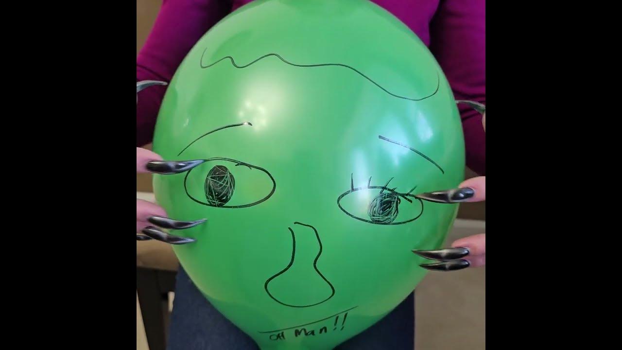 Balloon Popping 6 Longnailsfetish Nailslong Youtube