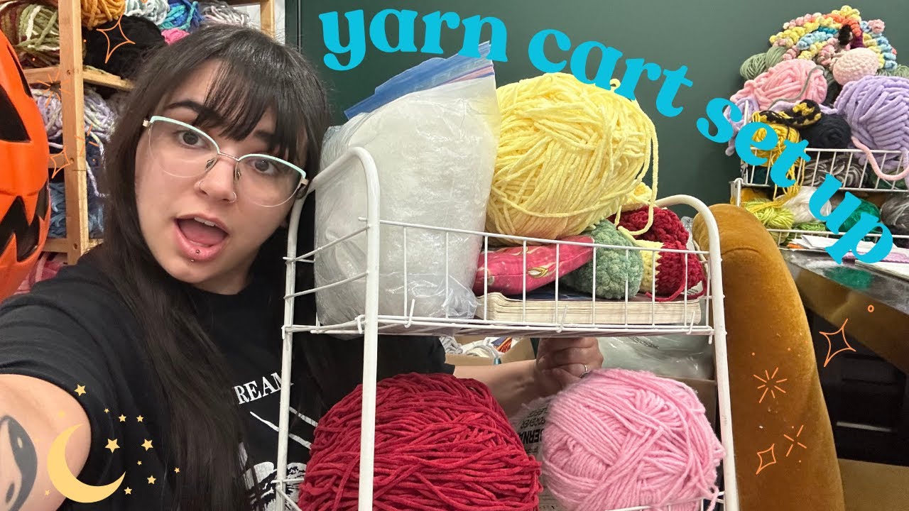 NEW YARN CART SET UP!!! - YouTube