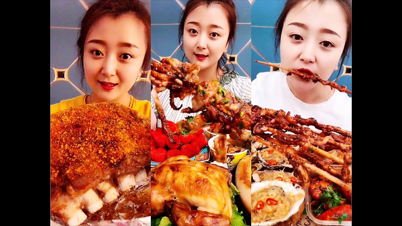 MUKBANG 丨Chinese big stomach challenge, eat food collection - ASMR ...