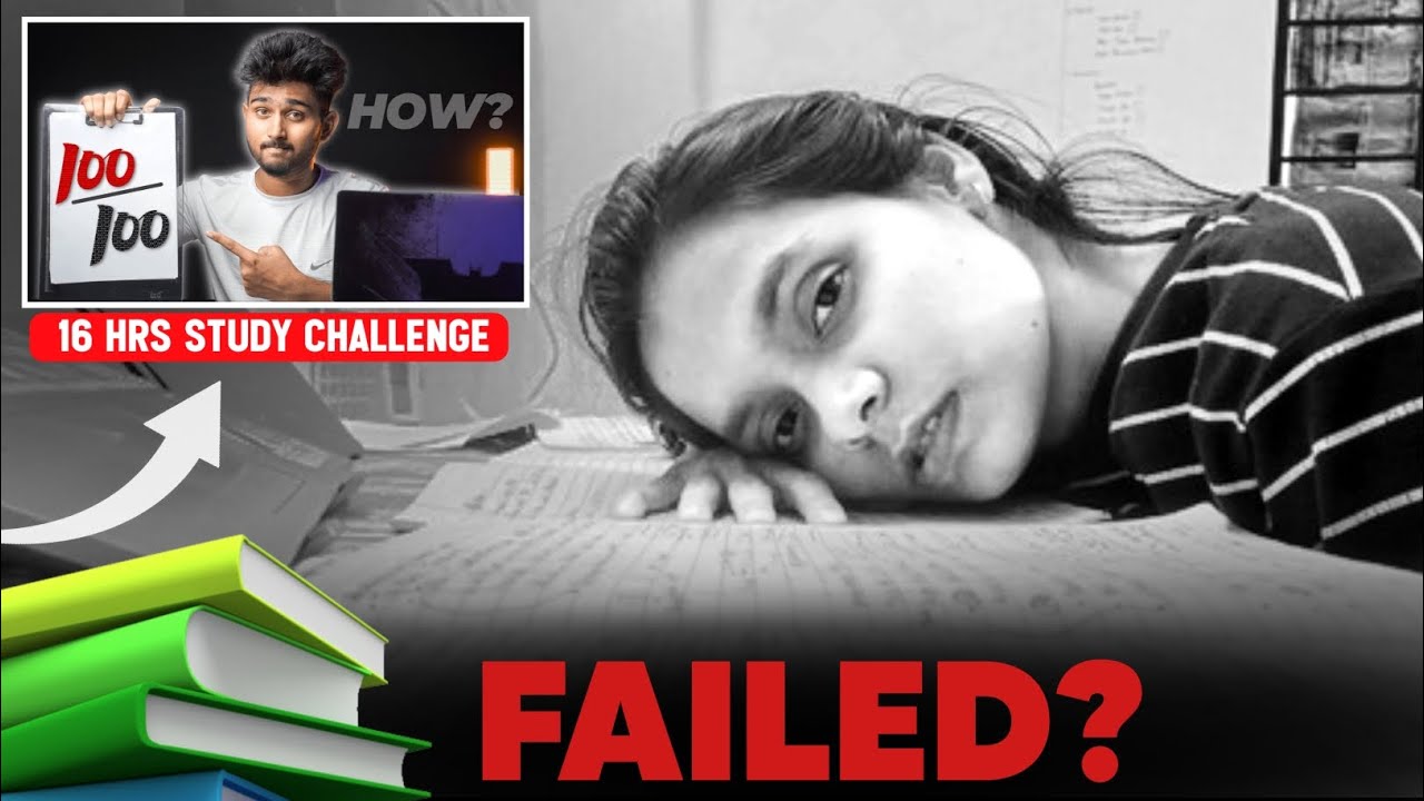 🤯 Took this 16 hours Study challenge | How to study 16 hours ...