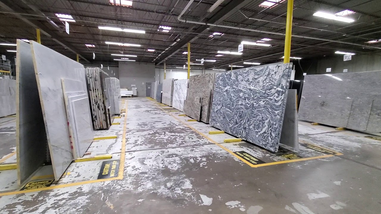 Factory Plaza - Granite, Marble, Quartz slabs - YouTube
