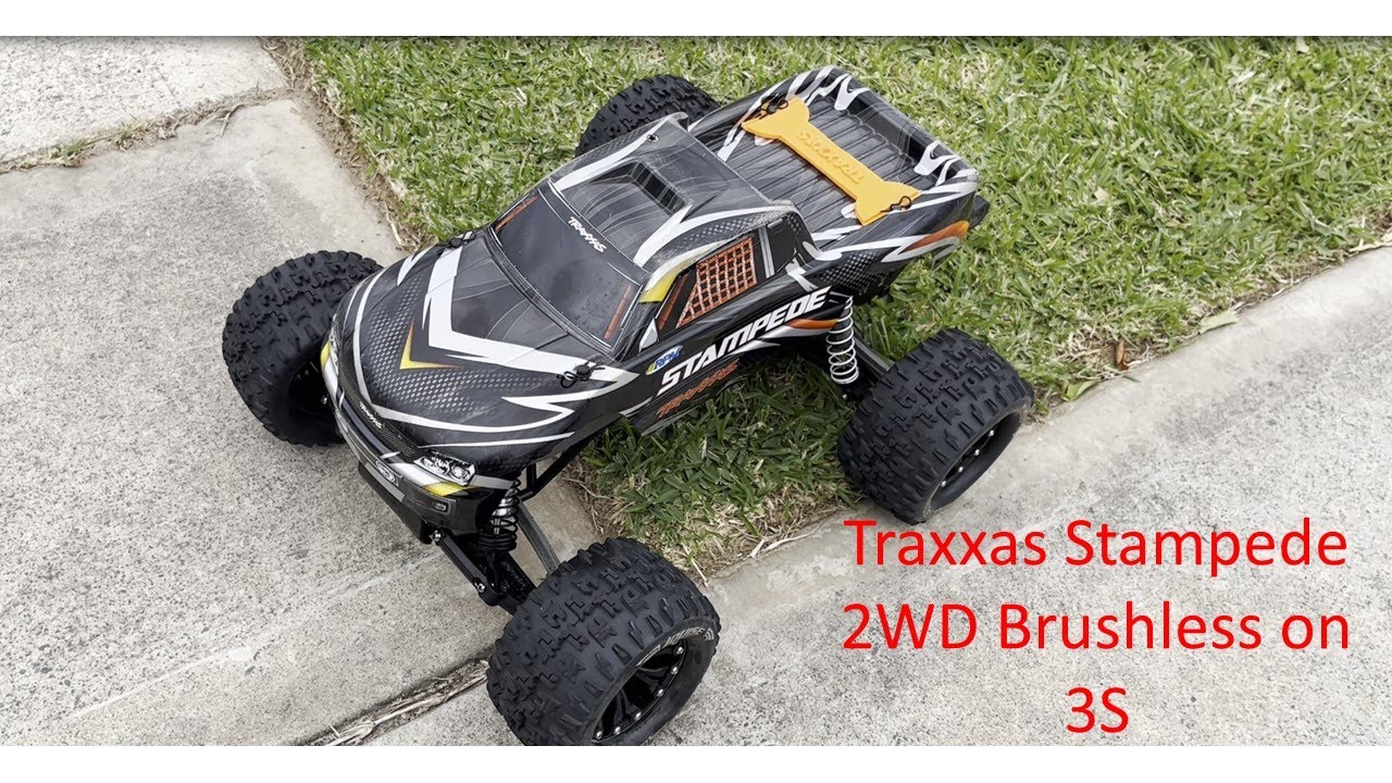 Traxxas Stampede 2WD Brushless on 3S - YouTube