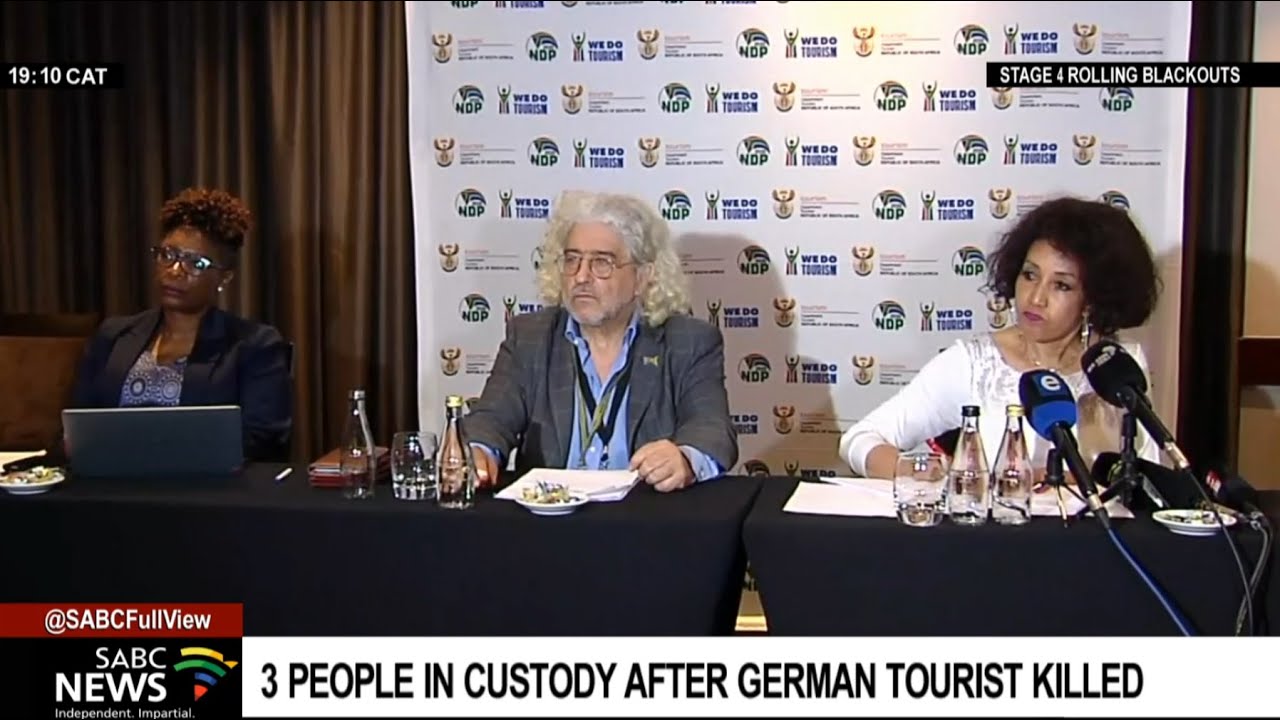 Media briefing on murder of a German tourist in SA - YouTube