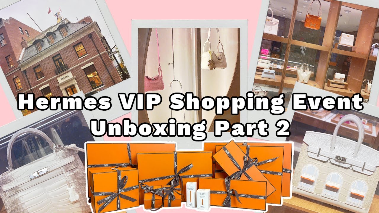 Hermes VIP Shopping Event Unboxing Part 2 | Hermes Mini Bags journey ...