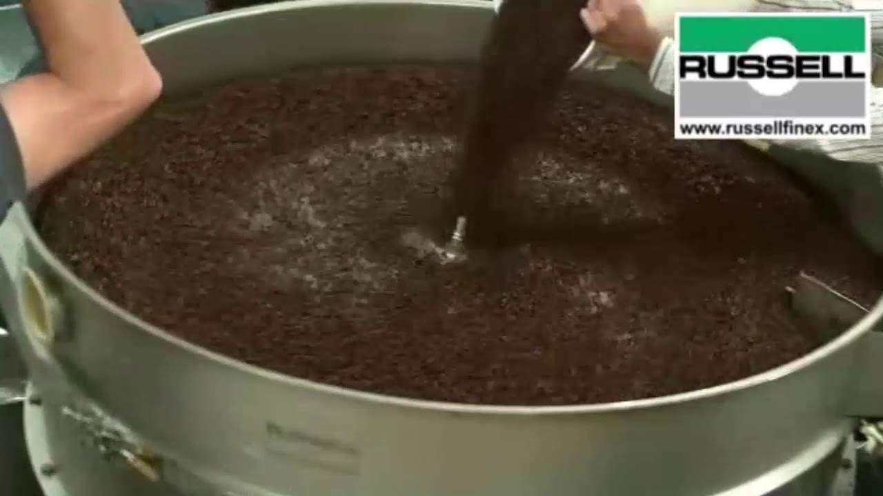 Vibro screen for coffee beans - YouTube