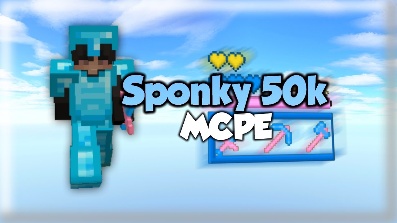 Sponky 50k MCPE Texture Pack by JustDeserved - YouTube