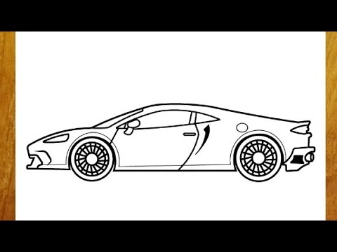 How To Draw A Car - How To Draw McLaren GT ( 2019) - YouTube