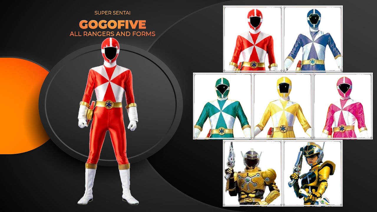 GogoFive All Rangers and Forms - YouTube