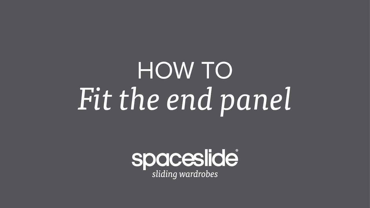 How to fit the wardrobe end panel - YouTube