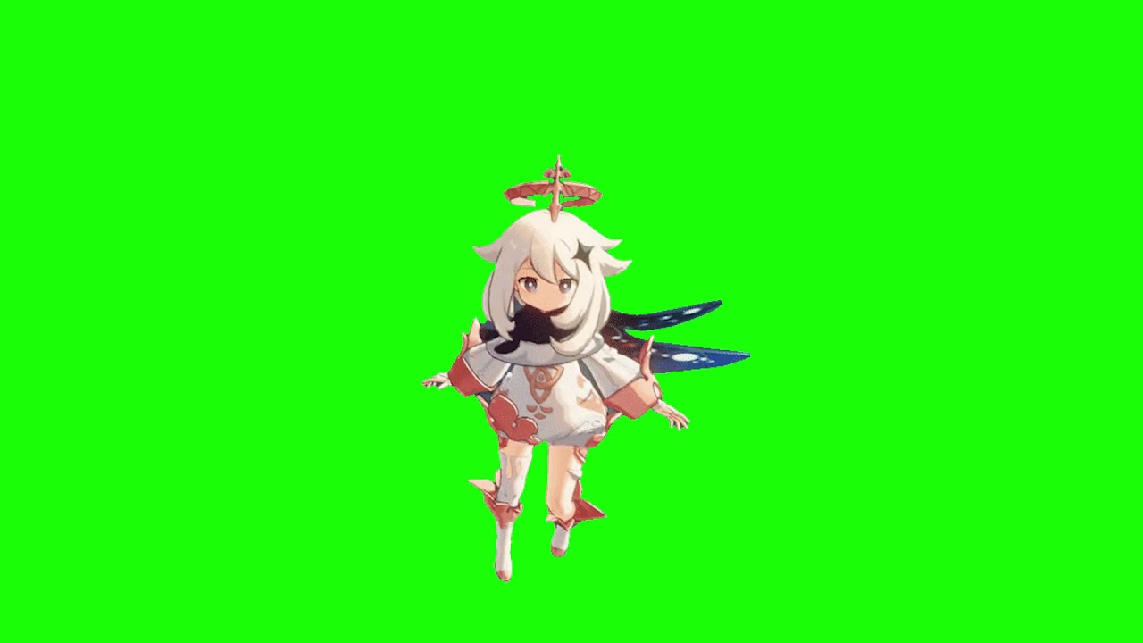Paimon - Genshin Impact [ Live Wallpaper / Green Screen ] - YouTube