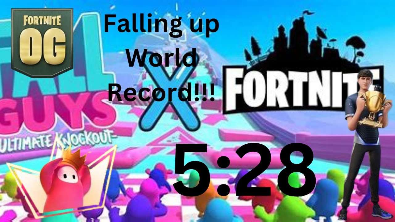 Fortnite falling up 5:28.50 Former World Record!! - YouTube