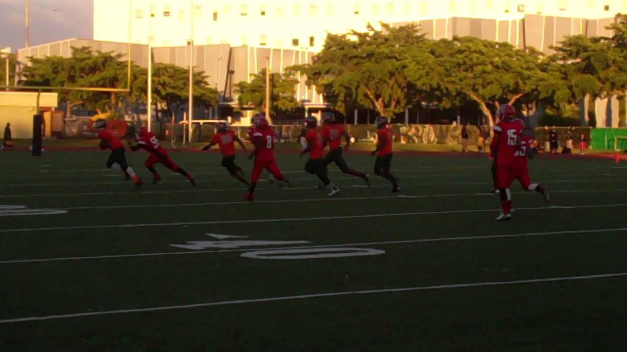 Tamiami Colts Trick Play Midget II Pop Warner Miami 2014 - YouTube
