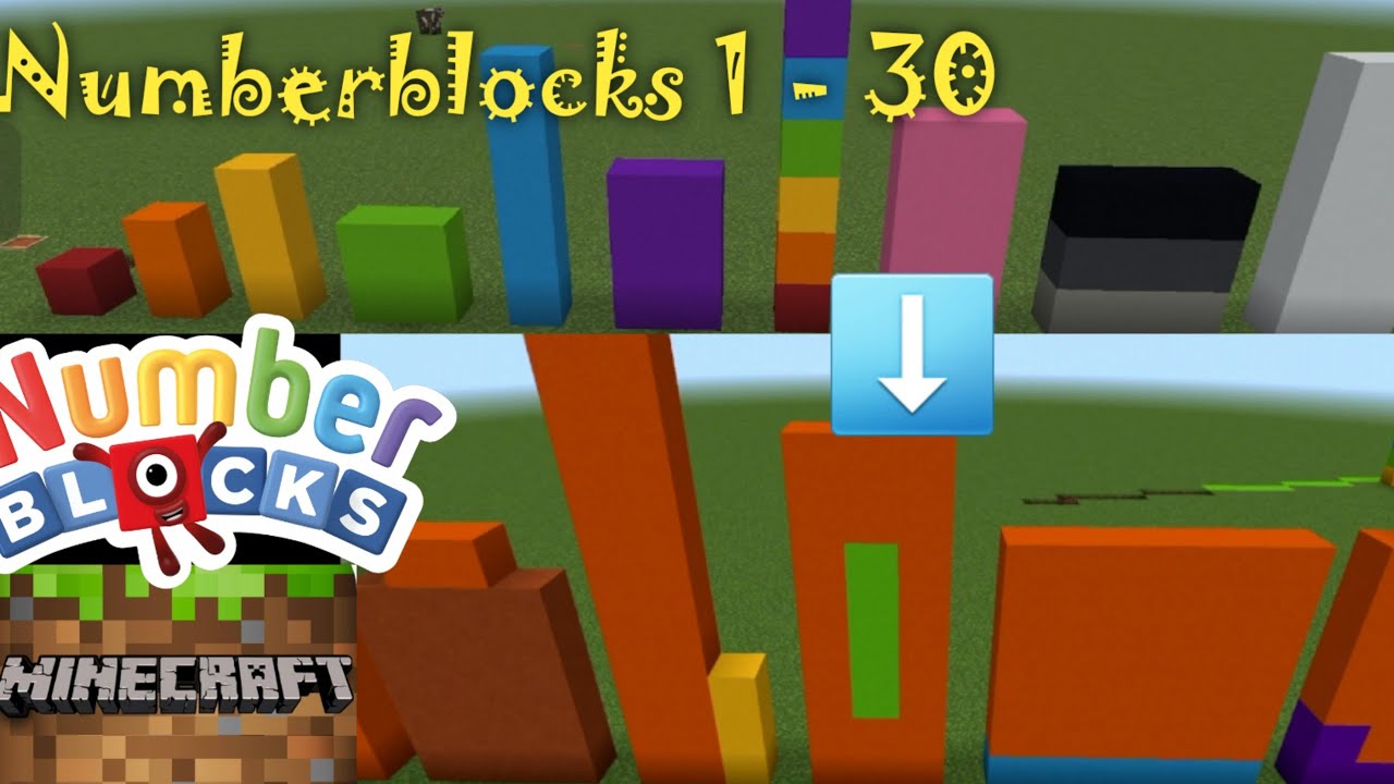 Best Minecraft Numberblocks 1 to 30 | Counting from 1 to 30 in ...
