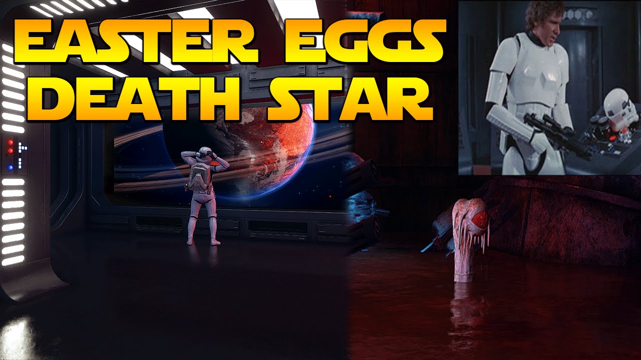 Star Wars Battlefront: Easter Eggs Death Star DLC | Exogorth, Dianoga ...