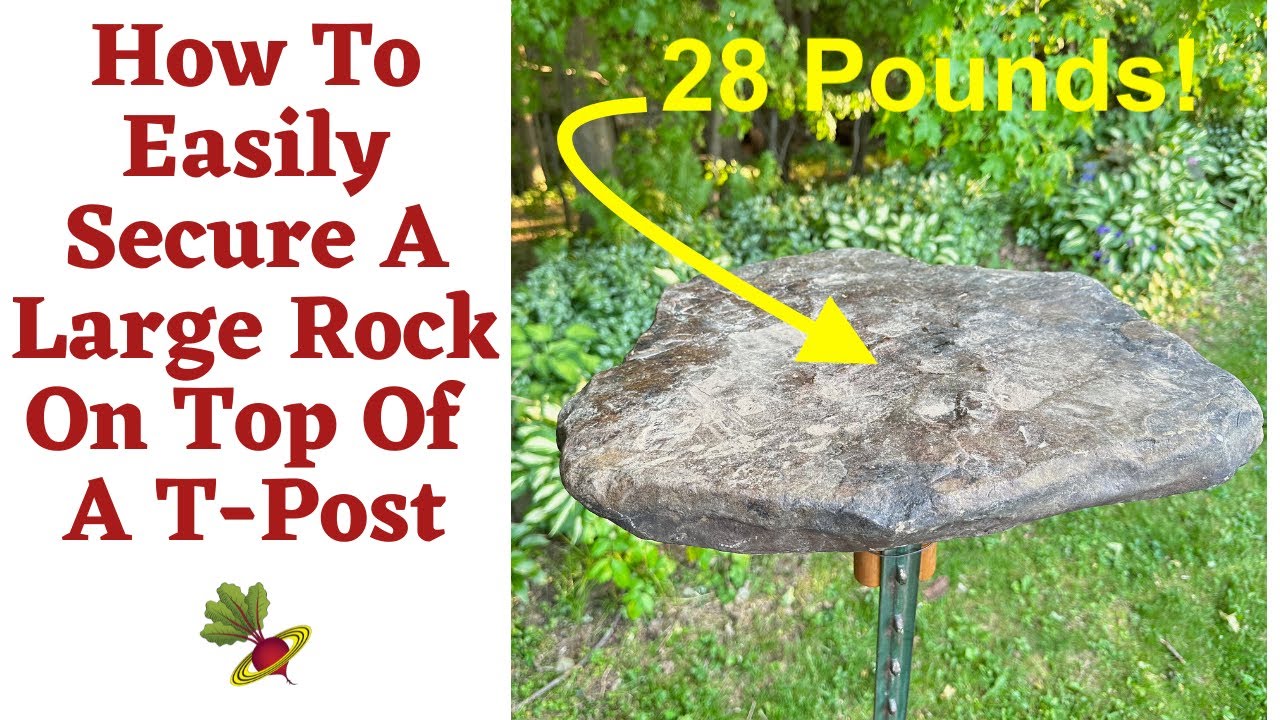 How To Make a Whizbang T-Post Topper Platform for Big Flat Rocks & All ...