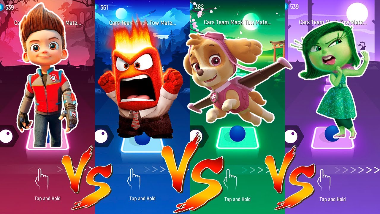 Paw Patrol Ryder 🆚 Inside Out Anger 🆚 Paw Patrol Skye 🆚 Inside Out ...