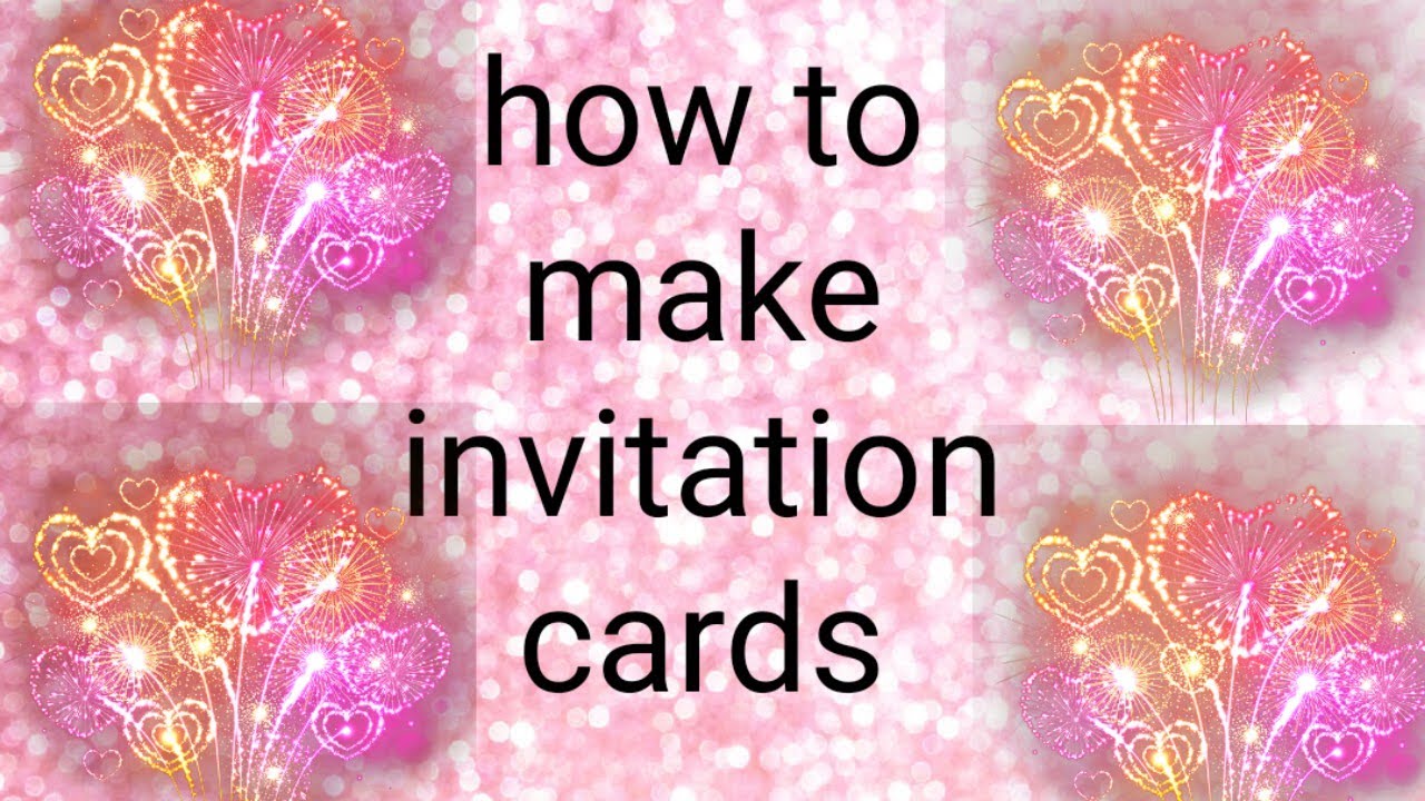 how to make invitation card🎉🎊 - YouTube