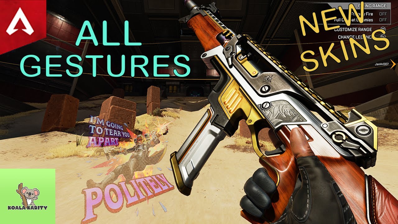 New Legendary Skin for the R-301 (Outlands Marshal), All Gestures ...