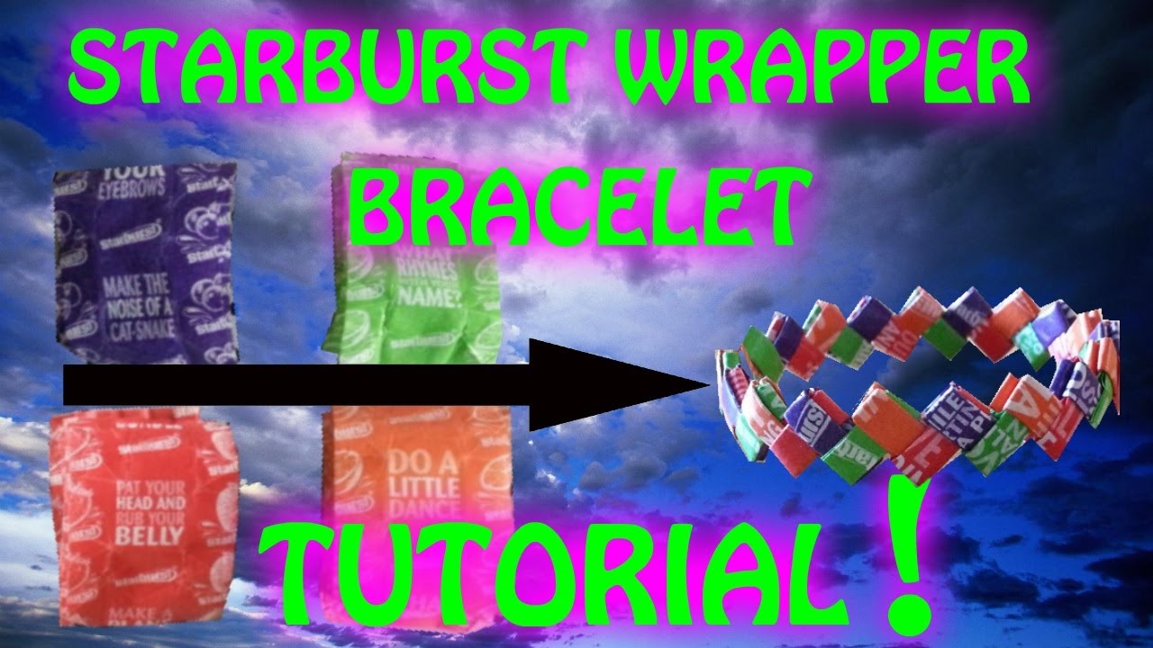How To Make A Starburst Wrapper Bracelet - YouTube
