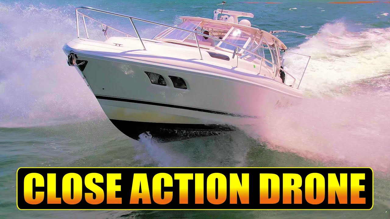 DAMN WHAT A CLOSE-UP HAULOVER BEACH INLET | DRONE ACTION | MIAMI BOATS ...