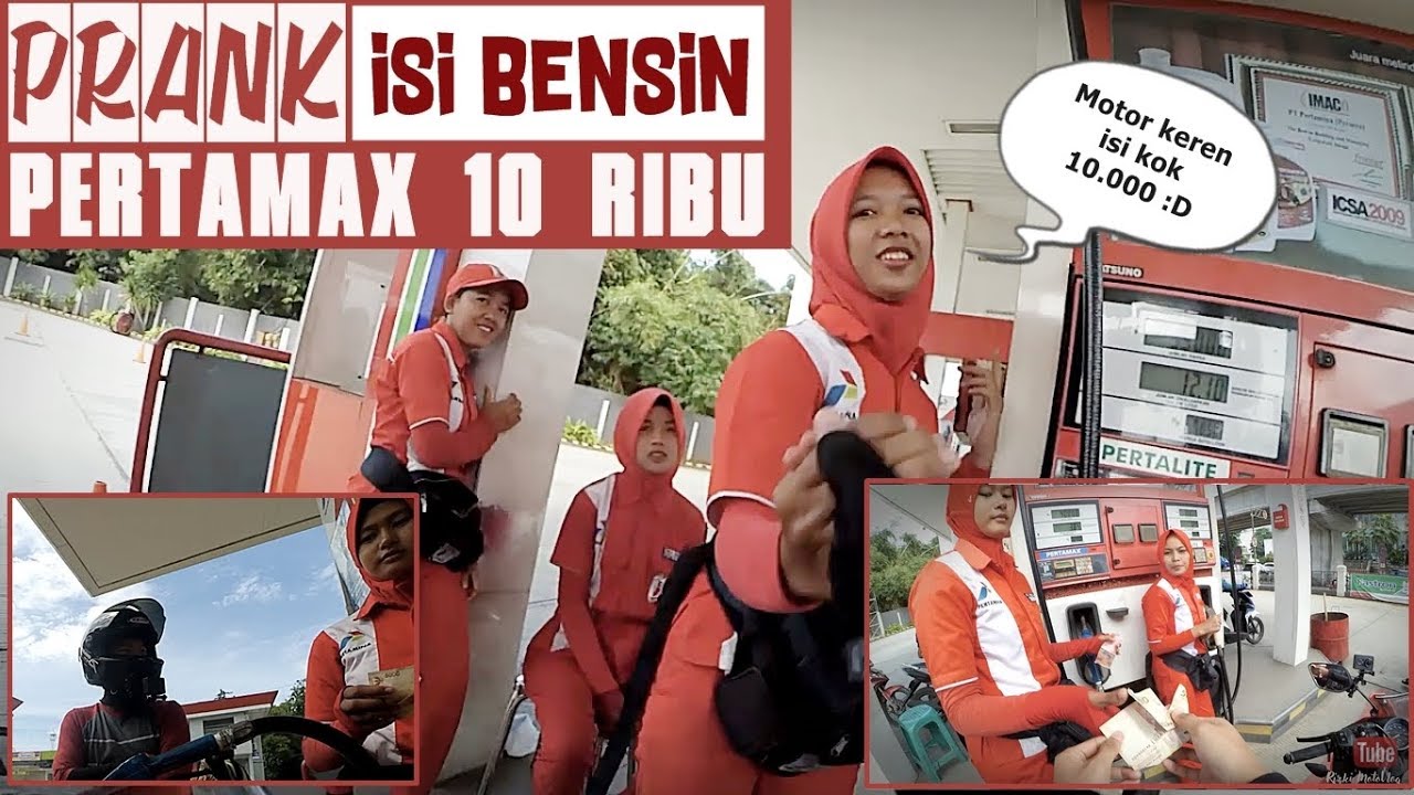 279 - PRANK MBA MBA SPBU INI BIKIN NGAKAK/ ISI PERTAMAX BENSIN 10 RIBU ...