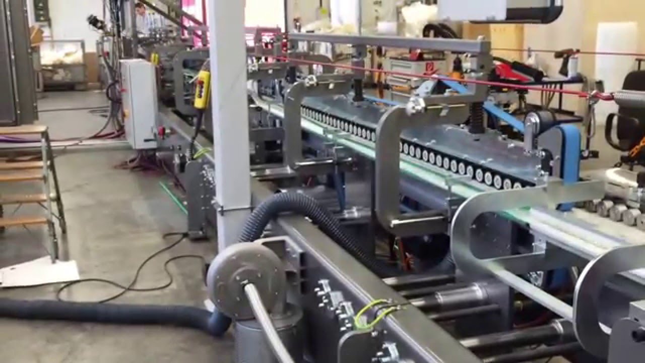 flame sealer / test run at 500 meter / 200 ml with skiving and hemming ...