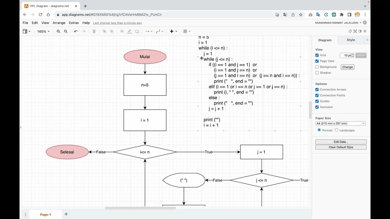 Mengubah Pseudo Code kedalam bentuk Flowchart - YouTube