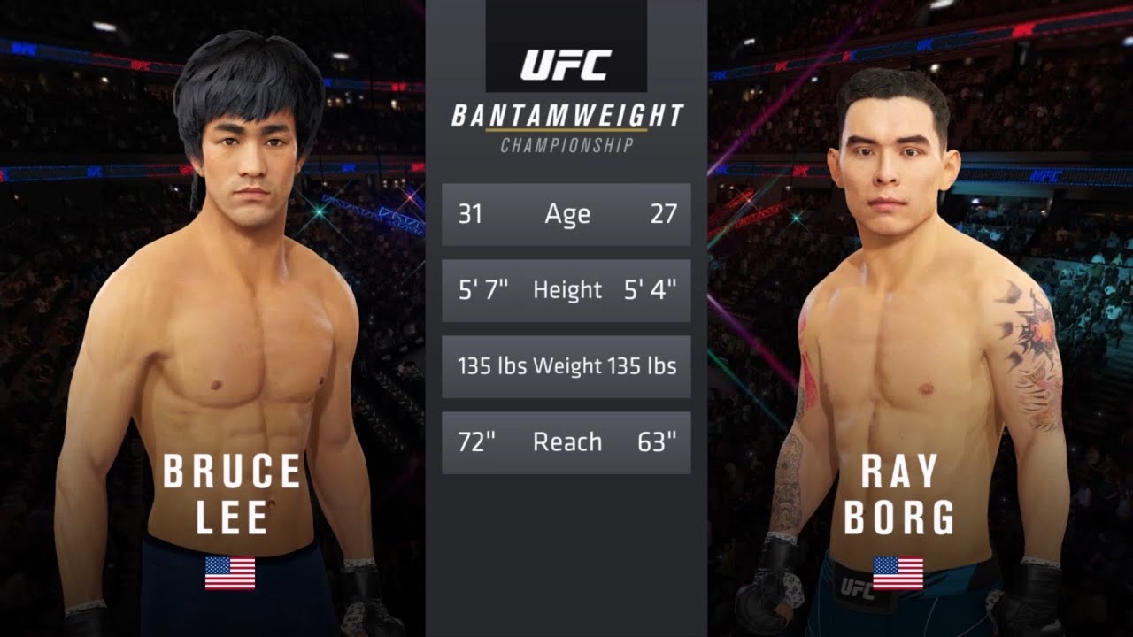 Bruce Lee Vs Ray Borg - UFC 4 Full Fight - YouTube