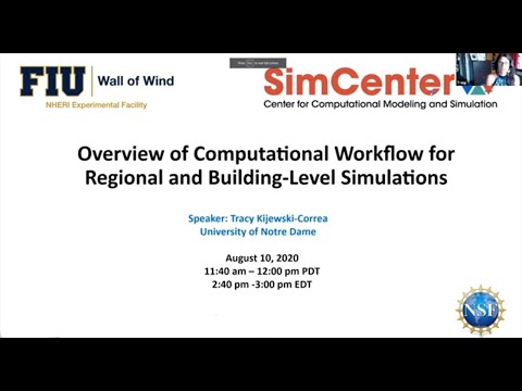 SimCenter Sessions | Overview of Computational Workflow for Regional & Building Level Simulations