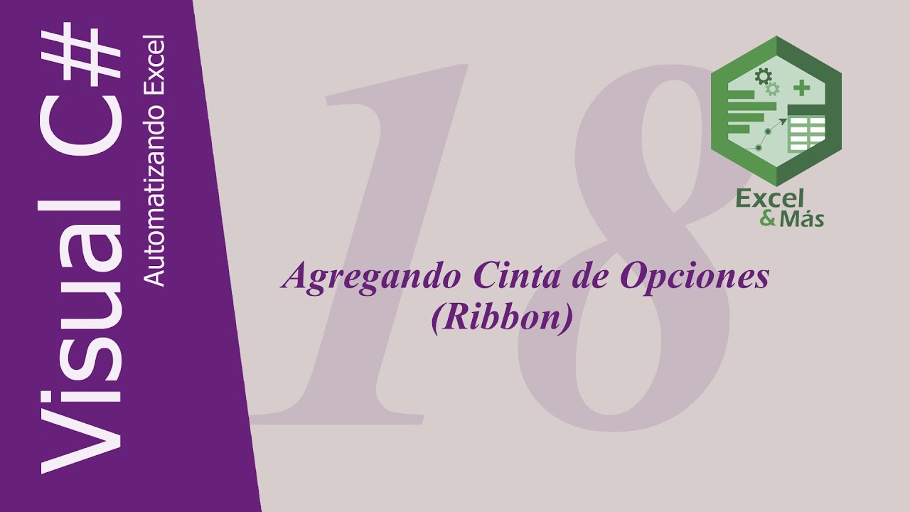Visual C# | Creando una Ribbon | Automatizando Excel - YouTube
