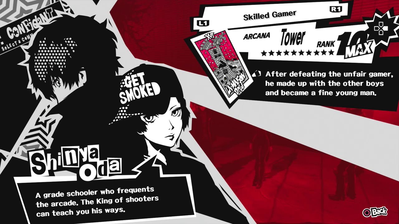Persona 5 (PS4) - Max Confidant Rank Guide for the Tower Arcana (Shinya ...