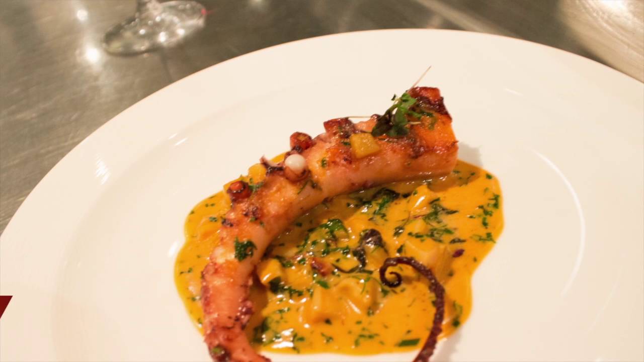 Pan Roasted Octopus at Twenty Five Lusk - YouTube
