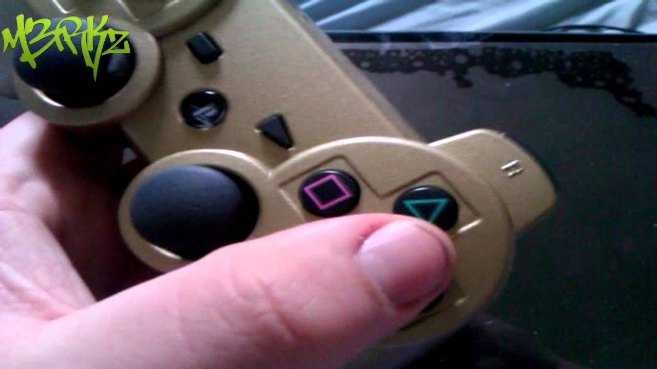PS3 Custom gold Controller - YouTube