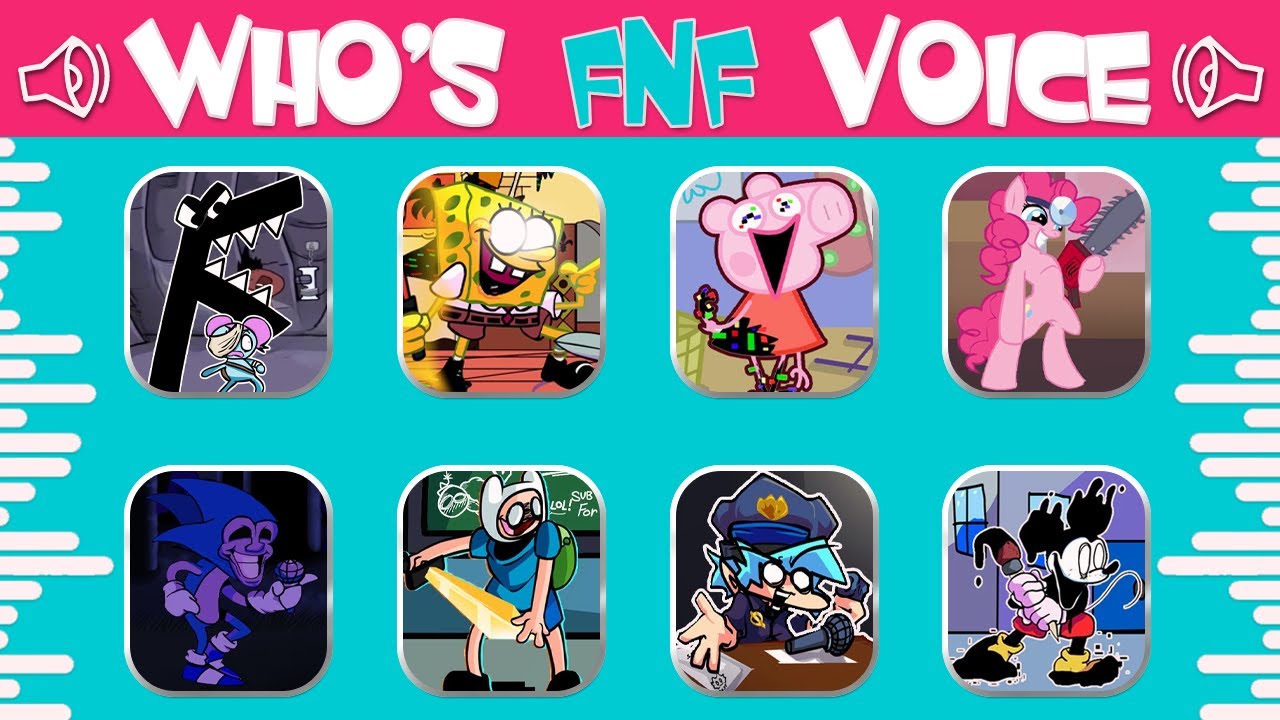 FNF - Guess Character by Their VOICE | Every Turn a Different Character ...