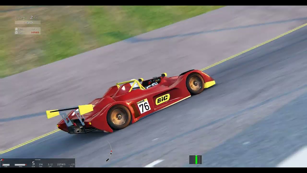 Assetto Corsa RHK Driving the FUNYO 4 RC at Daytona Road Course 2 Lap ...