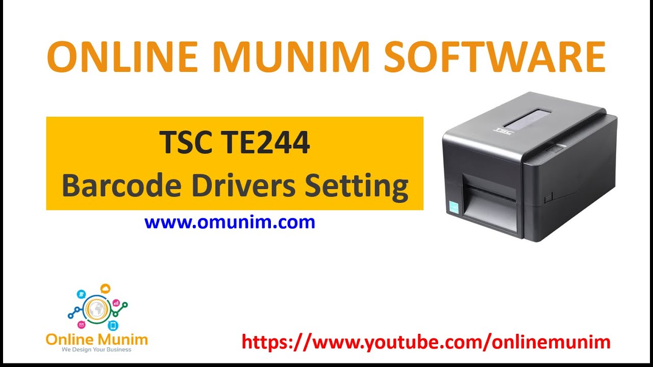 TSE TE244 BARCODE PRINTER SETUP - ONLINE MUNIM BILLING AND INVOICING ...