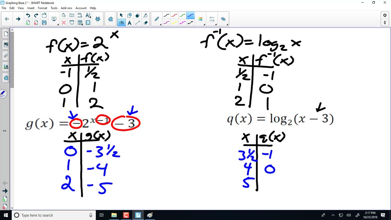 Graphs Base 2 - YouTube
