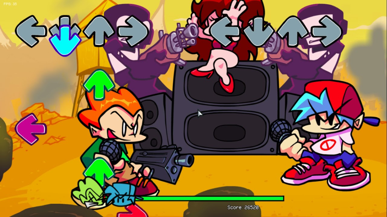 fnf- guns but pico sings it - YouTube